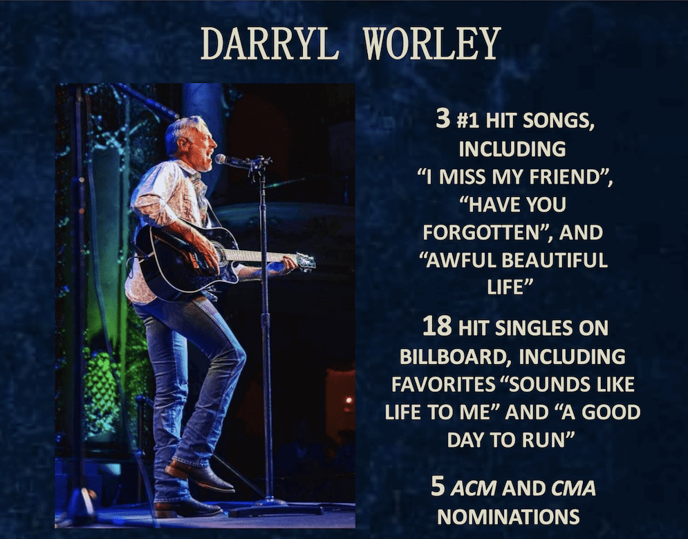 Darryl Worley to perform at Ice Breaker Reception. - SMD Symposium